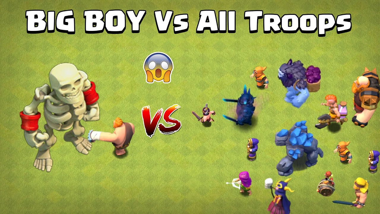 BIG BOY Vs All Troops | Clash of Clans Gameplay | Coc - YouTube