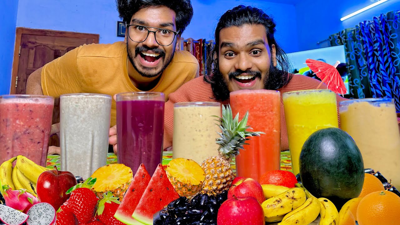 Summer☀️special 10 different healthy fruits shake - YouTube