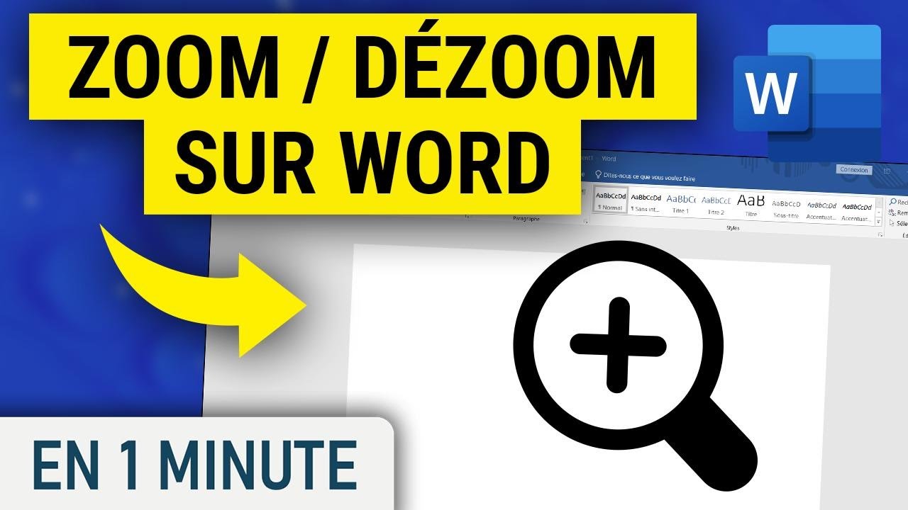 Zoomer ou dézommer sur votre document Word - YouTube