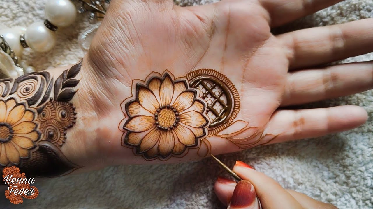 Latest Trending Floral Patches Mehndi Design for Eid 2025 | Step by ...