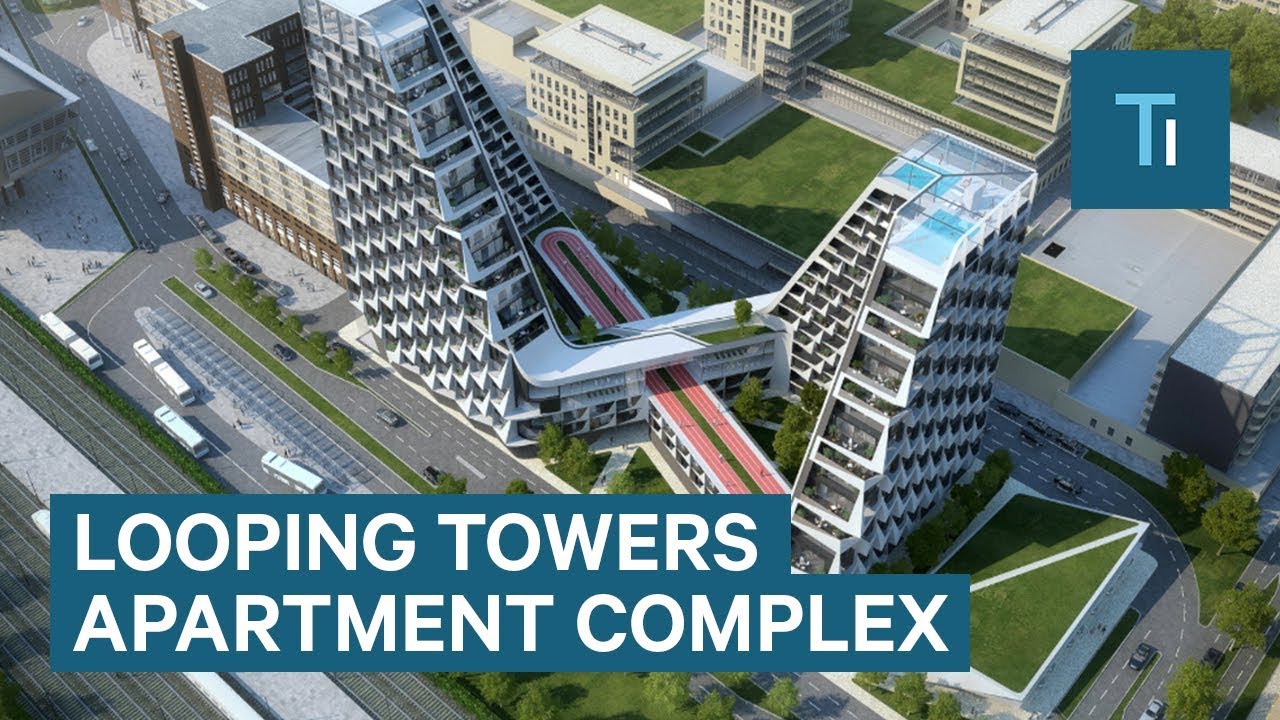 'Looping Towers' Have A Running Track On The Roof - YouTube