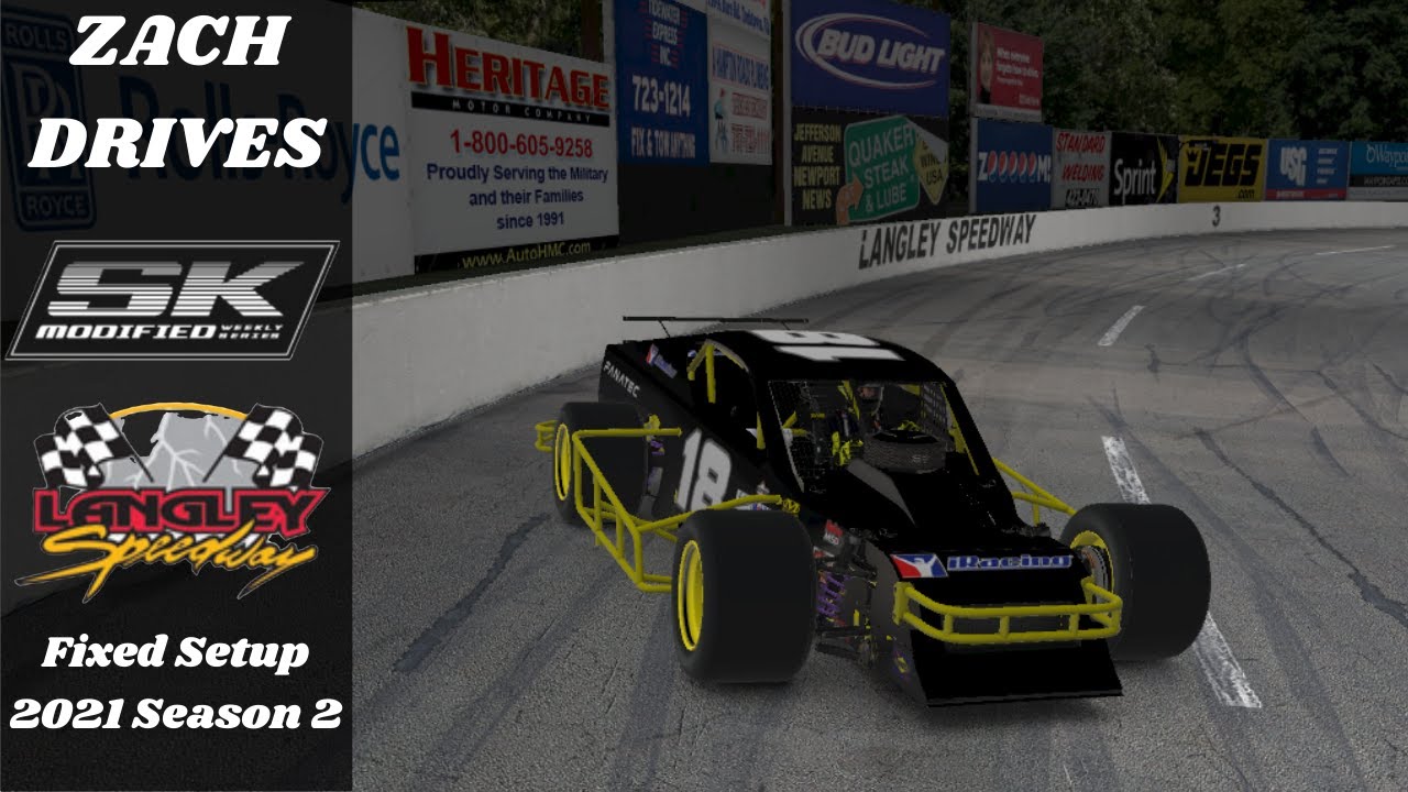SK Modified Series at Langley Speedway | iRacing 2021 S2 - YouTube