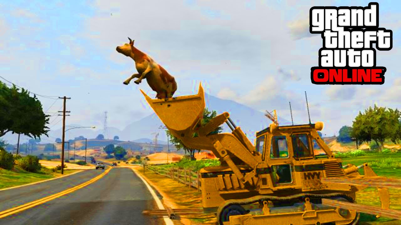 GTA 5 - MODDED COW RACES! BMX Stunt Races & Mod Jobs! (GTA V Online PS4 ...