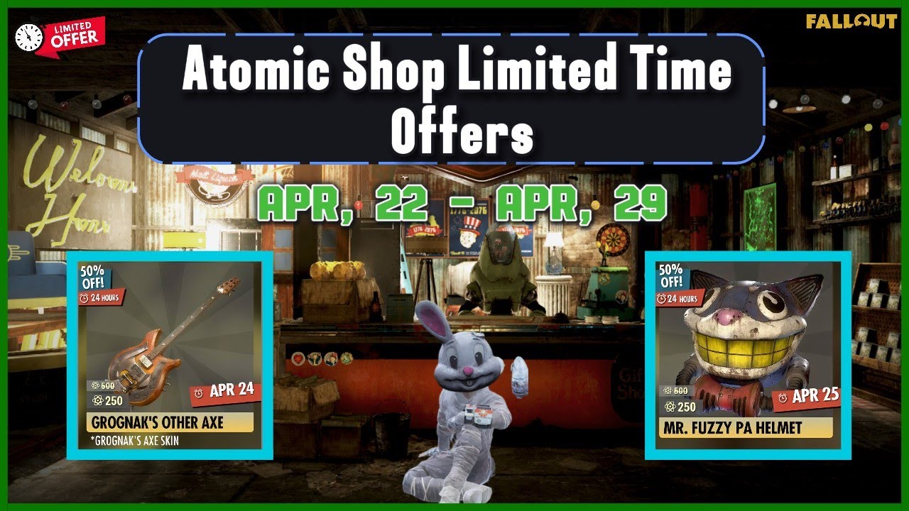 Atomic Shop Limited Time Offers, April 22, - April 29, In Fallout 76 ...