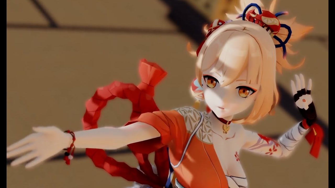 【Genshin Impact MMD/4K/60FPS】Yoimiya【大喜】 - YouTube