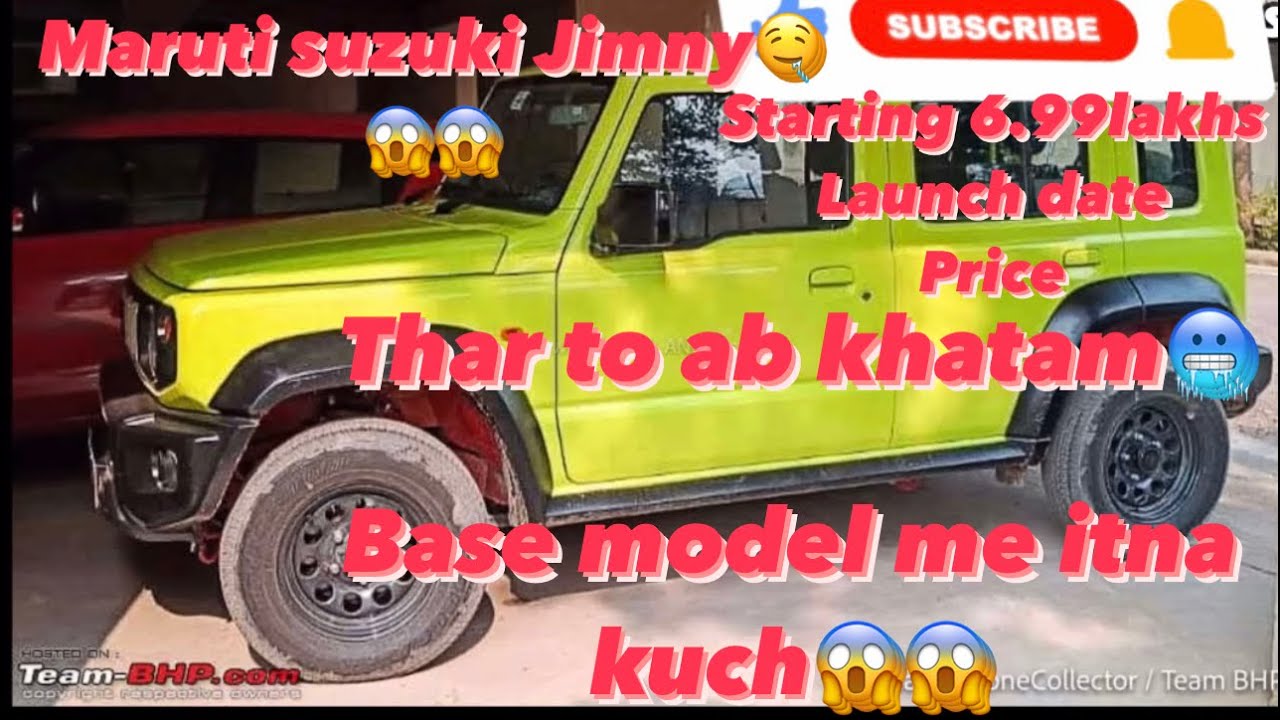 Maruti suzuki jimny base model revealed 😱😱| Itni sasti | price details ...