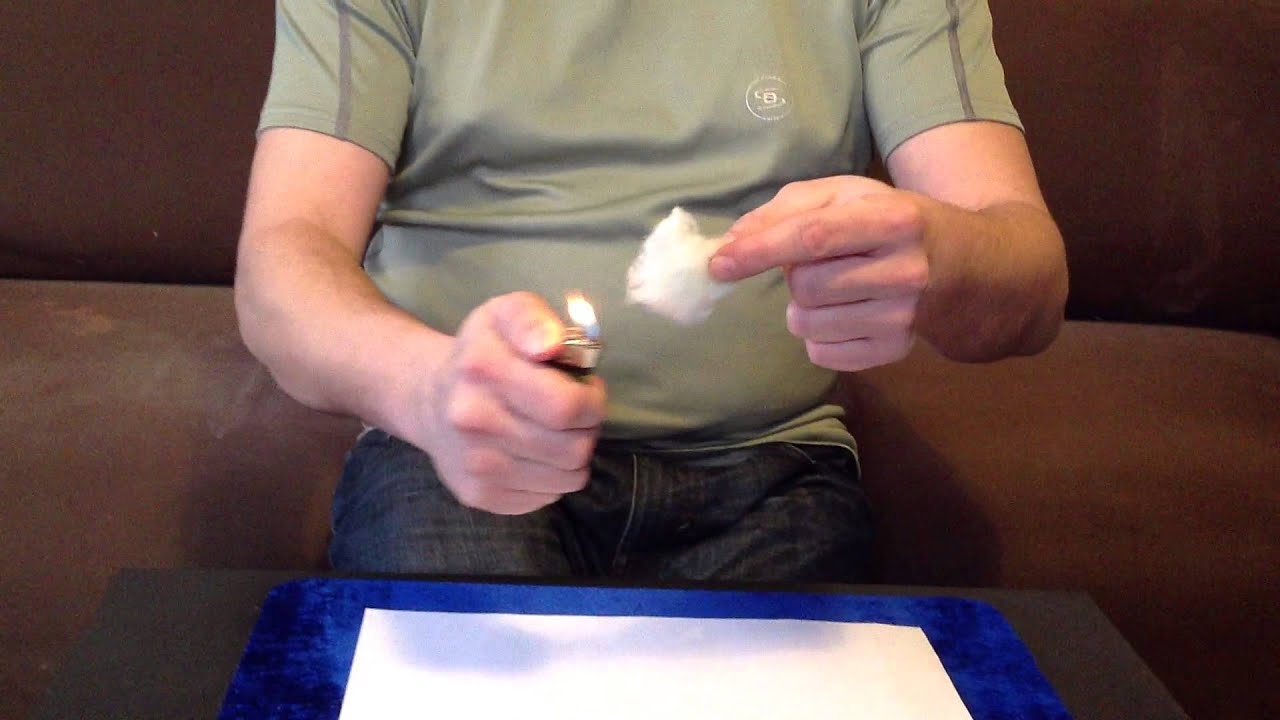 tour de magie magic trick flash cotton - YouTube