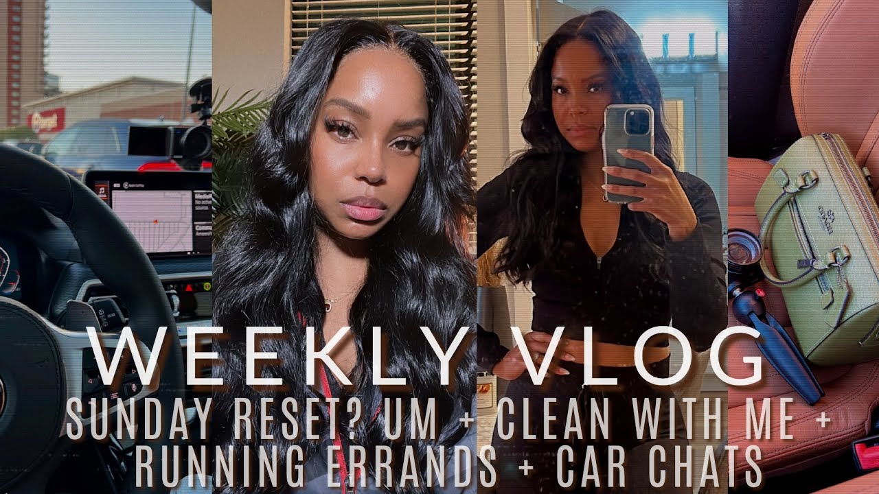 weekly vlog | sunday reset fail + clean with me + cook with hubby + running errands ...