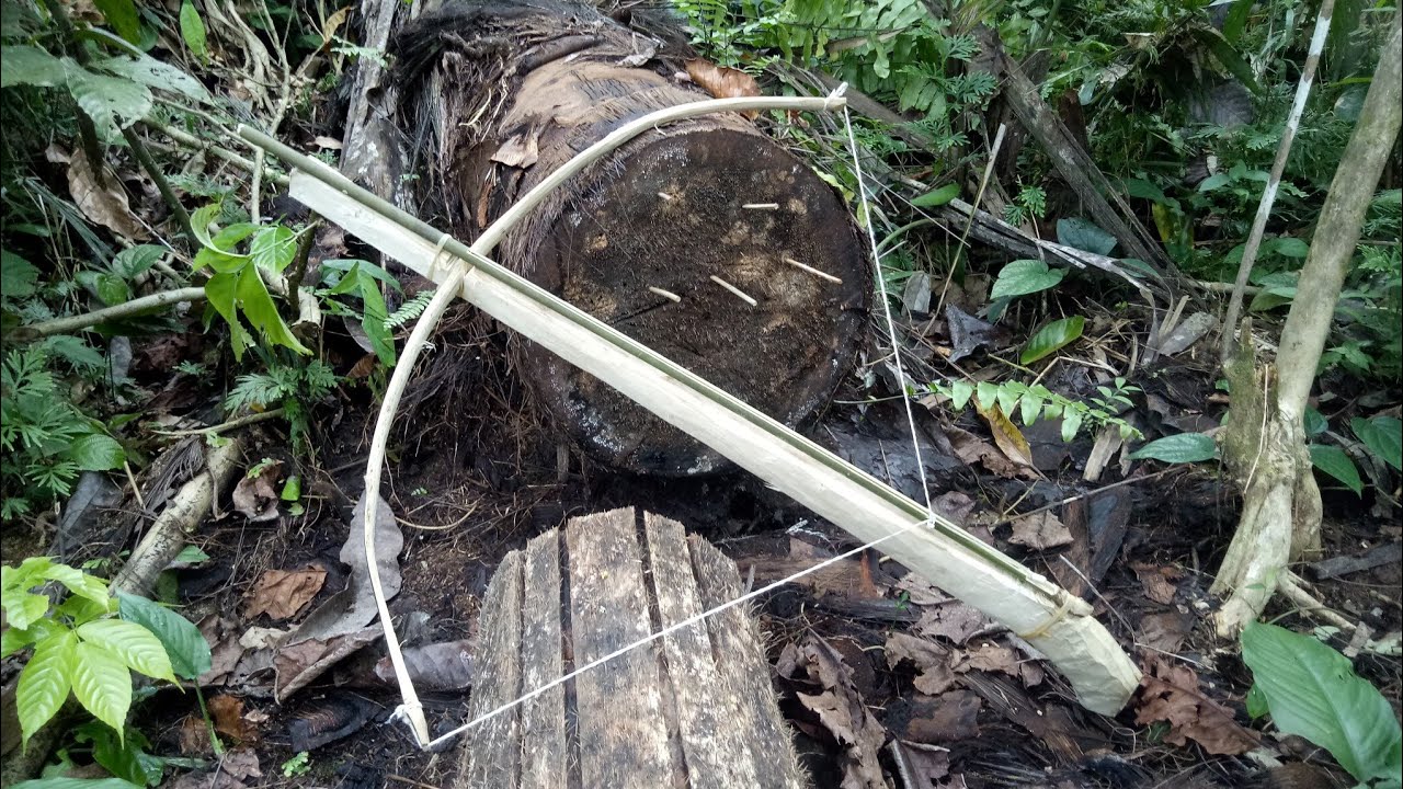 Cara Membuat Crossbow Dari Kayu Dan Bambu - YouTube