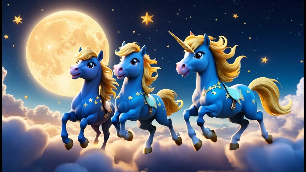 Two Little Ponies Dancing in the Sky Rhyme Song | Popular Nursery Rhyme ...