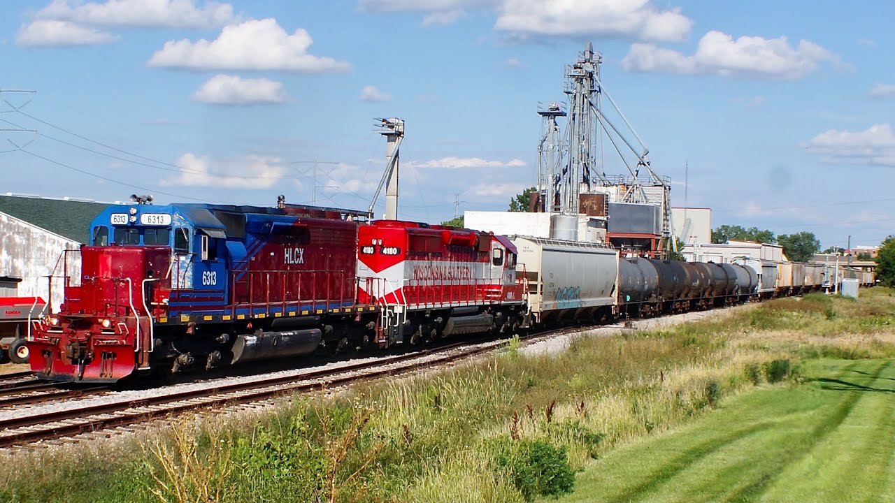HLCX 6313 leads a rare combined L465 and Boscobell train with killer ...