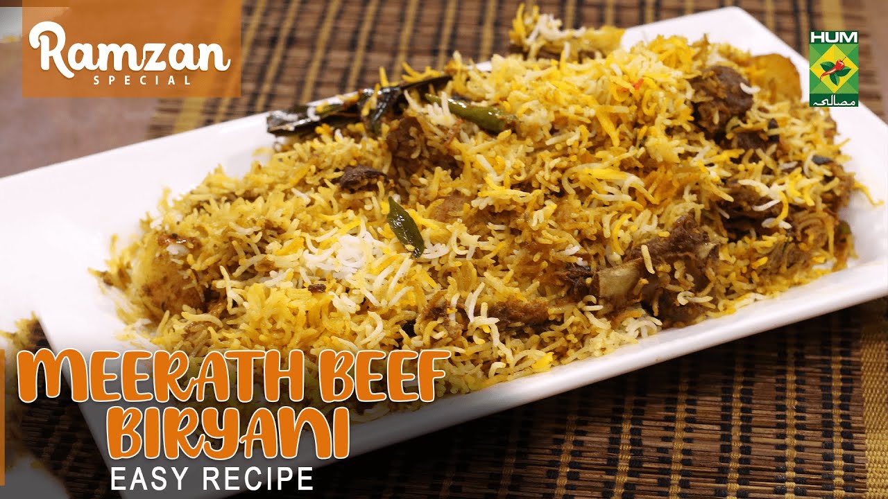 Meerath Beef Biryani Recipe - Host Kiran Khan - Masala Tv - YouTube