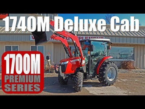 Massey Ferguson 1740M eHydro, Deluxe Cab, Premier Compact Tractor - YouTube