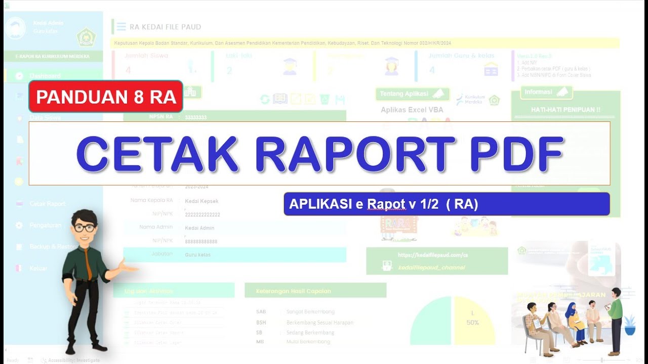 RARA PANDUAN 8 ! CETAK RAPOT FILE PDF - YouTube