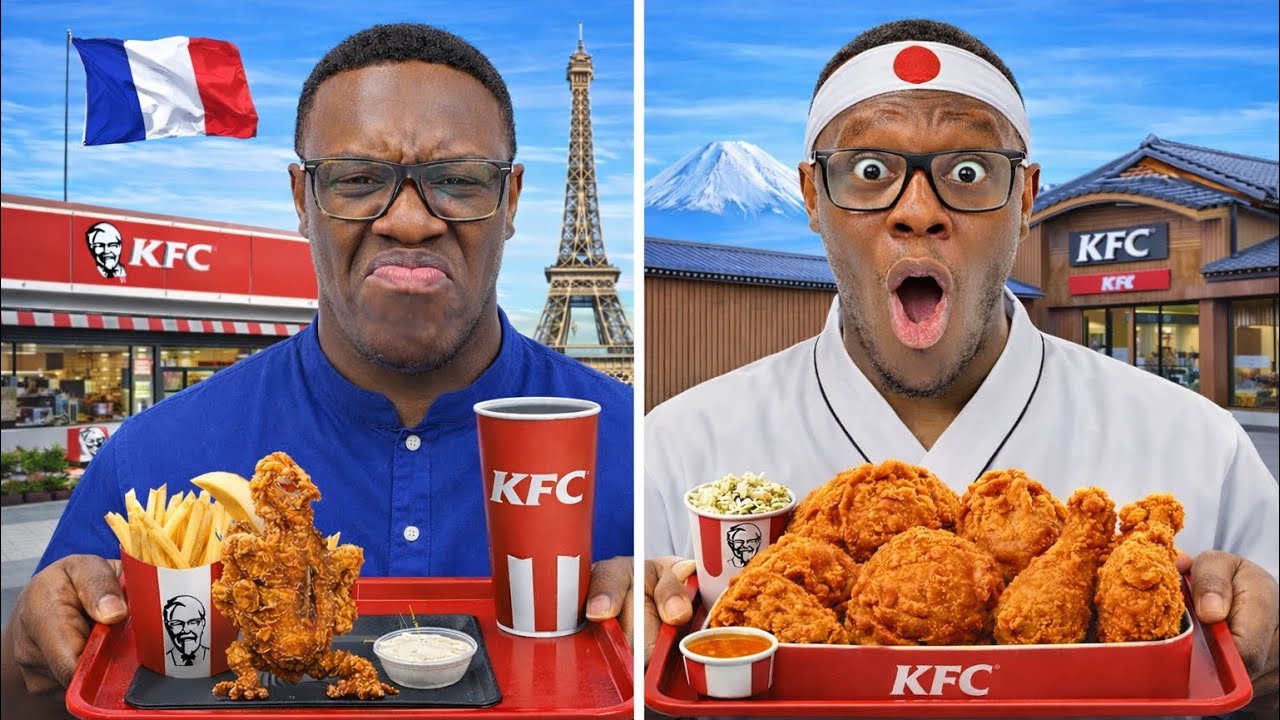 Deji Trying Every Countries KFC! - YouTube