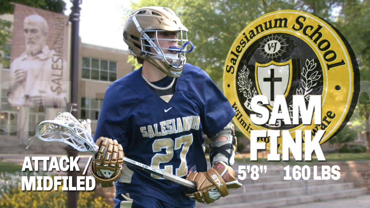 Sam Fink - Attack / Midfleld - Salesianum lacrosse - YouTube