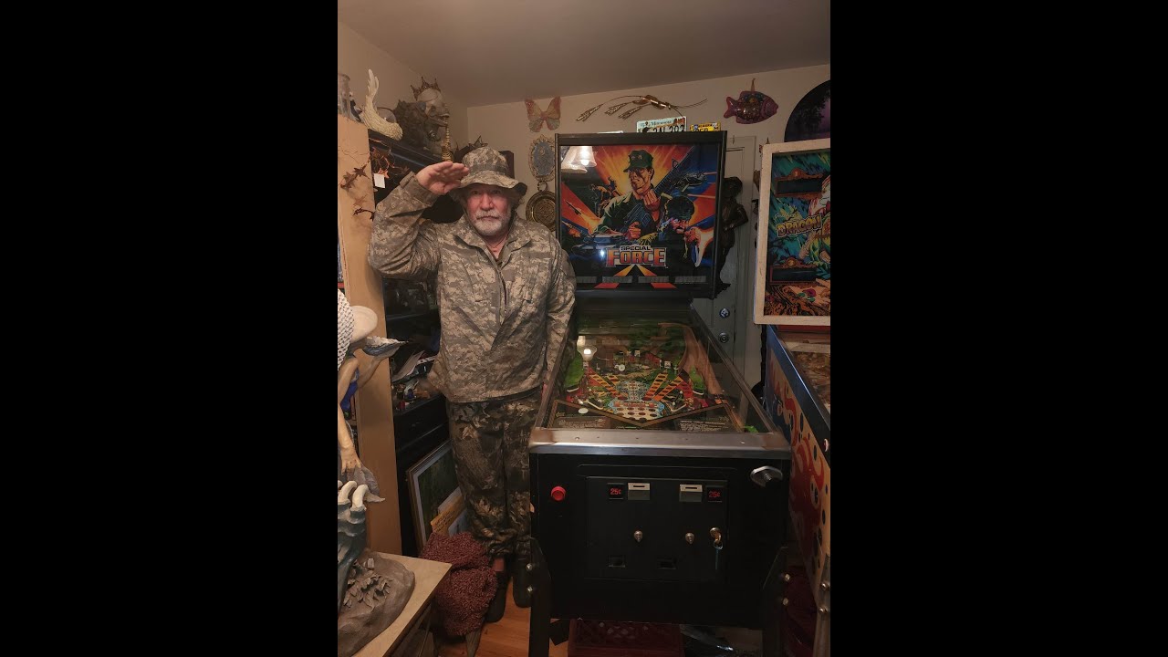 BALLY MIDWAY "SPECIAL FORCE" PINBALL MACHINE FUN TO PLAY! NOVEMBER 18 ...