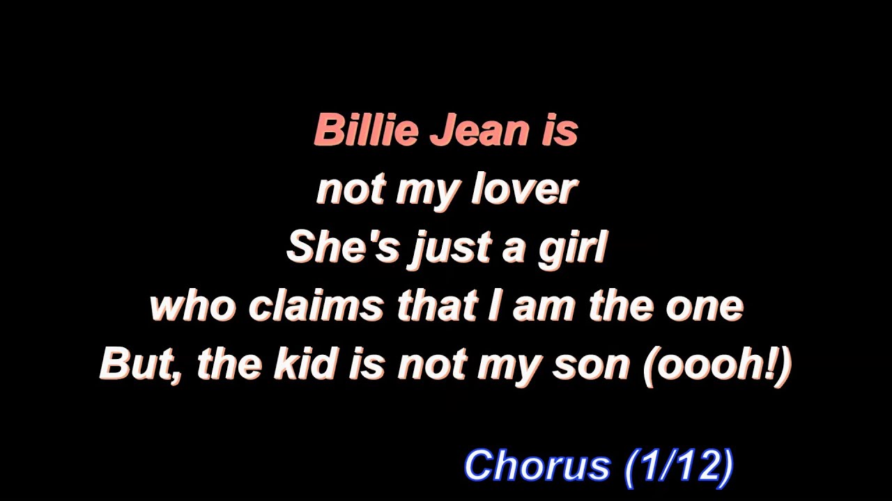Billie Jean by Michael Jackson - Fantom 08 - Full Version with lyrics ...