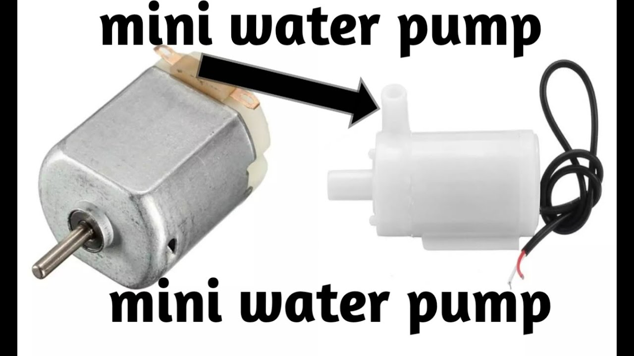 How to make a water pump with dc motor - YouTube