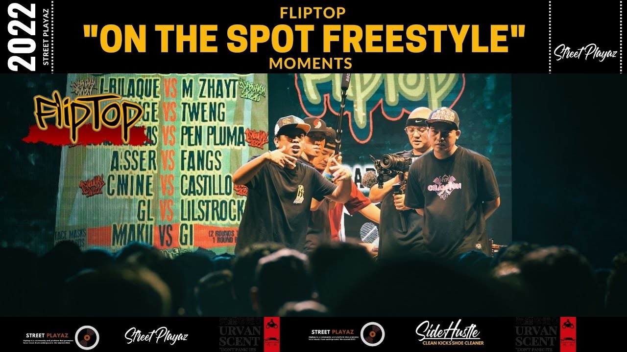 FlipTop "On The Spot Freestyle" Moments PART 1 - YouTube