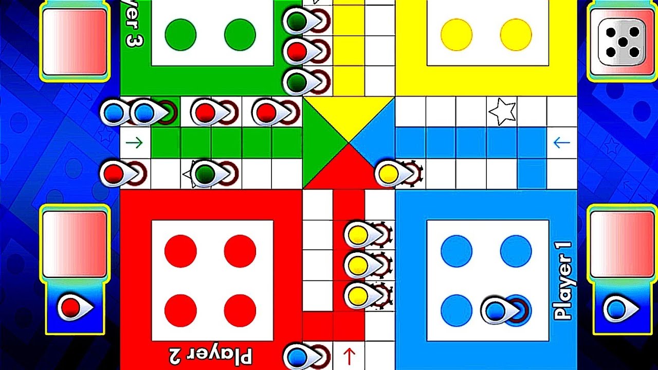 Ludo game in 4 players || Ludo King || ludo gameplay लूडो किंगगेम ...