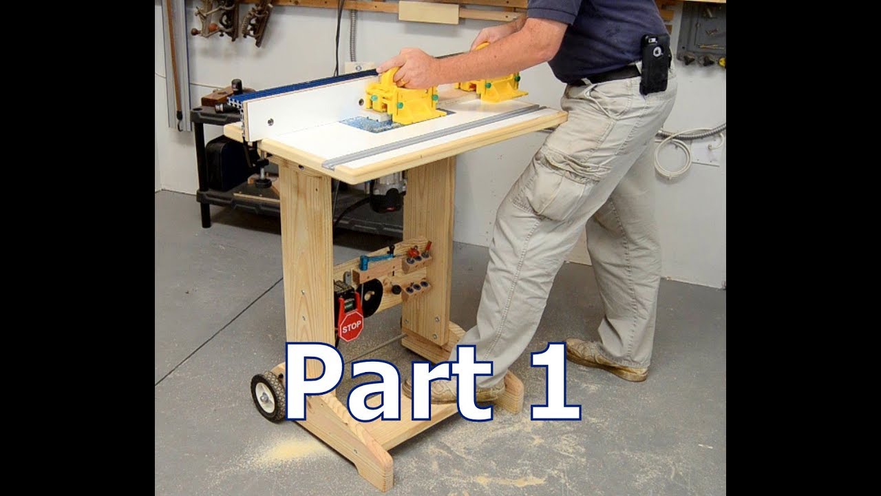 Folding Router Table Pt1 - YouTube