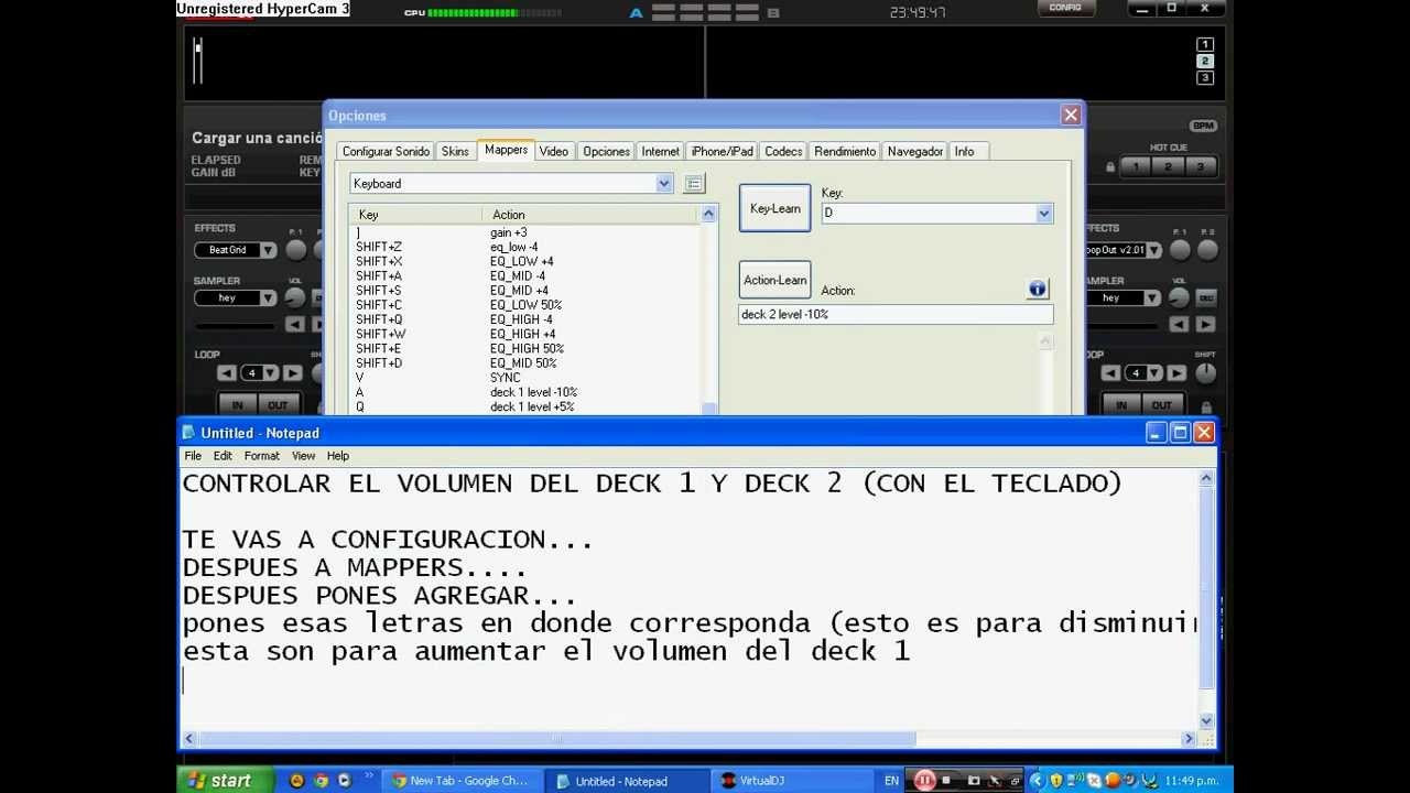 COMO MAPPEAR EL VOLUMEN DE VIRTUAL DJ (con teclas) - YouTube