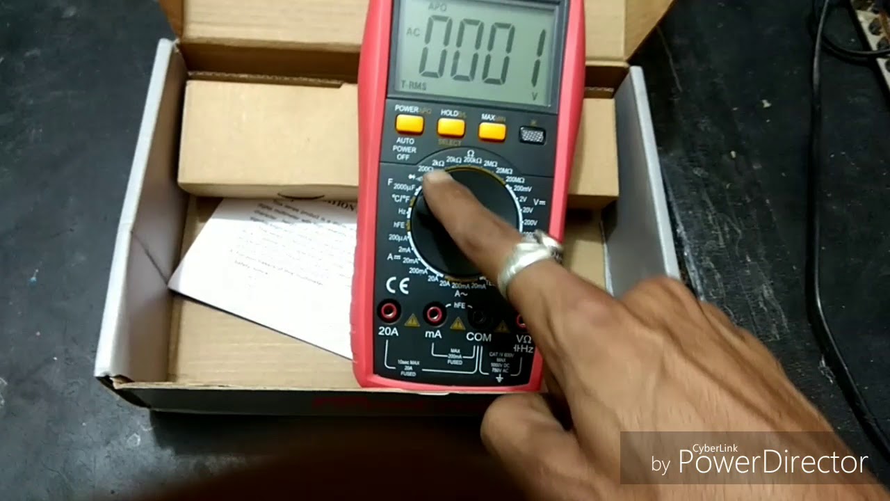 Digital multimeter MQ 888 unboxing and using - YouTube