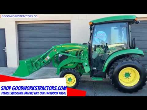 John Deere Factory Cab! John Deere 3033r 33HP 4WD Tractor, NEW 320r ...