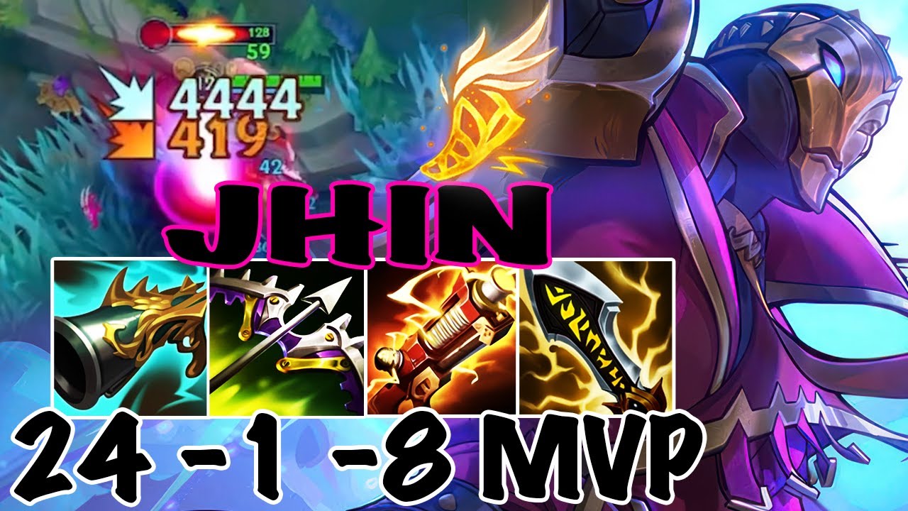 WILD RIFT JHIN ADC GAMEPLAY | 24 -1 -8 MVP | JHIN BUILD RUNES - YouTube