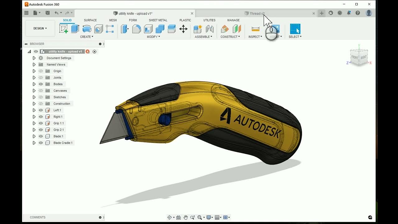 Fusion 360 - Capture Design History - YouTube