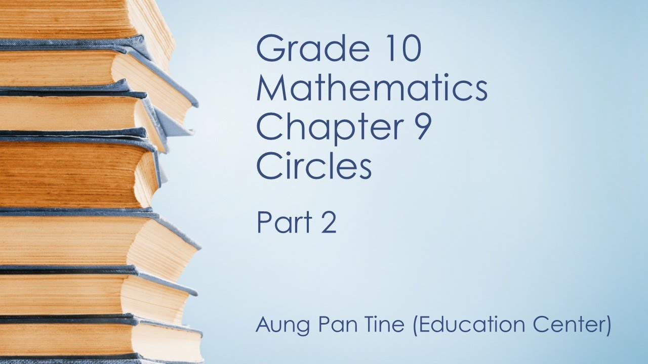 Grade 10, Maths, Chapter 9, Part 2 - YouTube