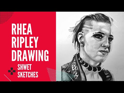 WWE Superstar Rhea Ripley Drawing || Shwet Sketches - YouTube