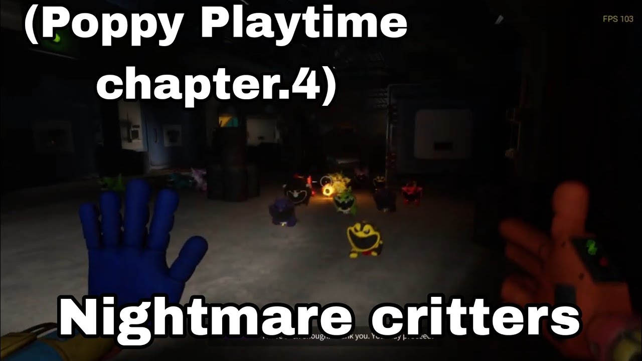 (Poppy playtime ch.4) nightmare critters - YouTube