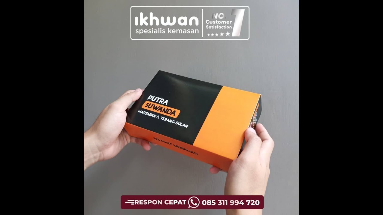 Cetak Custom Kemasan Box Martabak WA 085311994720 - YouTube