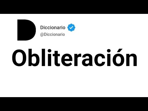 Obliteración Significado En Español - YouTube