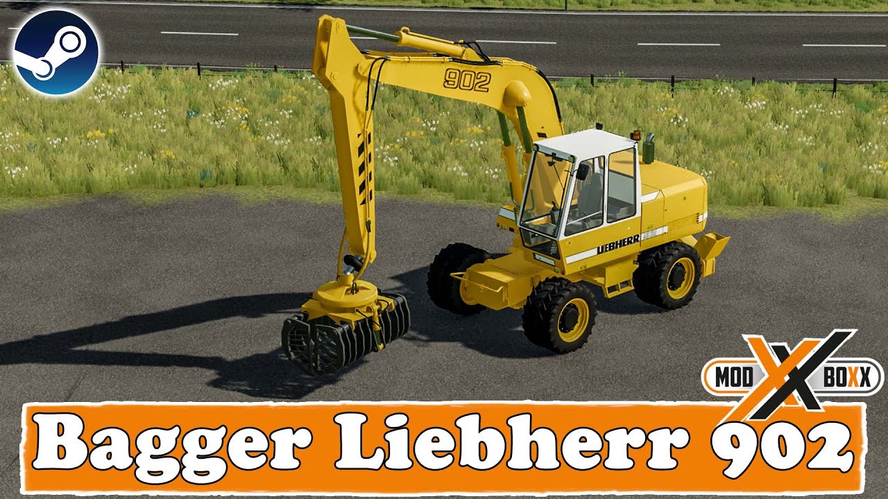 LS22 Mods | Bagger Liebherr 902 Pack | Farming Simulator 22 ...