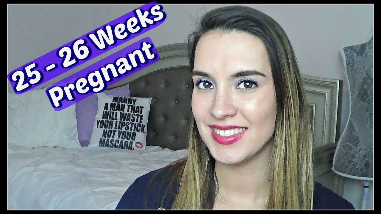 25 - 26 Weeks Pregnant Update | Second Trimester, Symptoms + Bump Shot ...