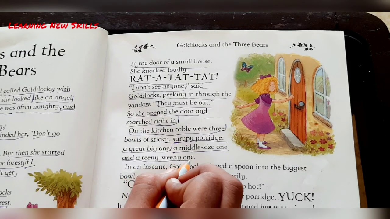 How to Read | Goldilocks and the three Bear | New words Meaning - YouTube