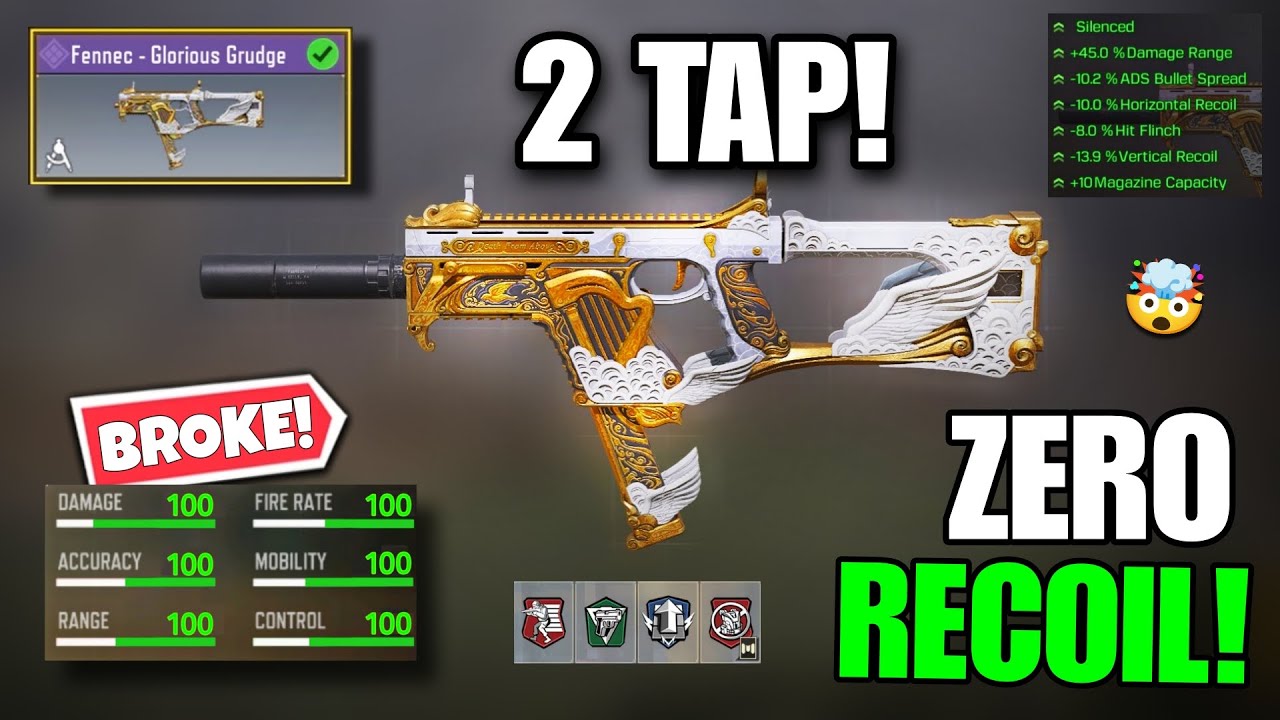 FENNEC "2 TAP" GUNSMITH BUILD | Best Fennec Gunsmith | Season 9 COD ...