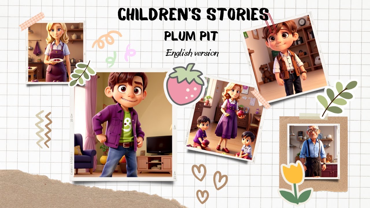 plum pit...Children's story, short story, cartoon, bedtime story, will ...