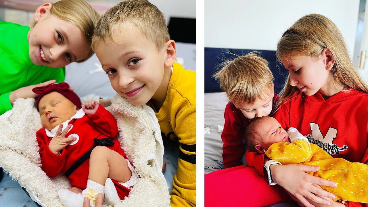 👩🏻‍🍼 Acasă cu BEBE 👼🏻 REACȚIA Familiei Melimi 🎈 - YouTube