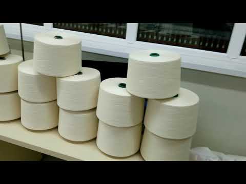 Ecotex Cotton thread manufacturing process - YouTube