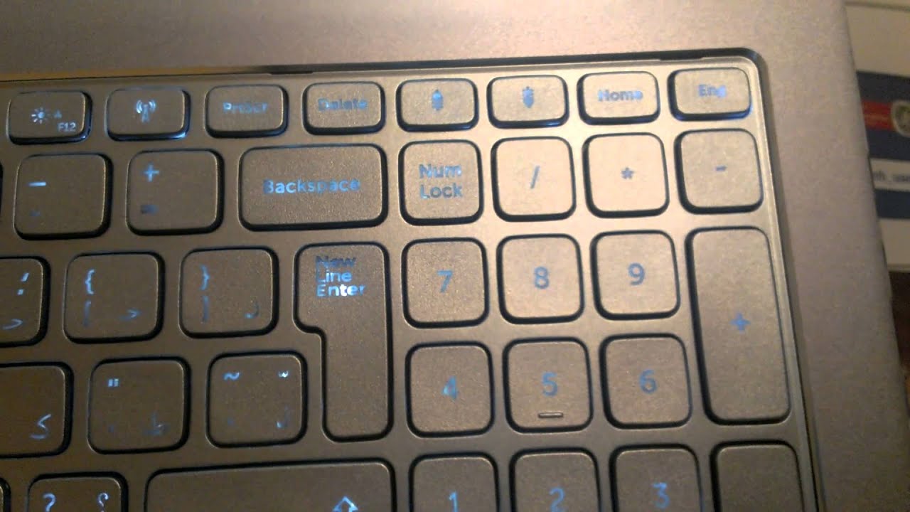 Keypad with Backlight Dell Inspiron 7537 - 7000 Series Laptop - YouTube