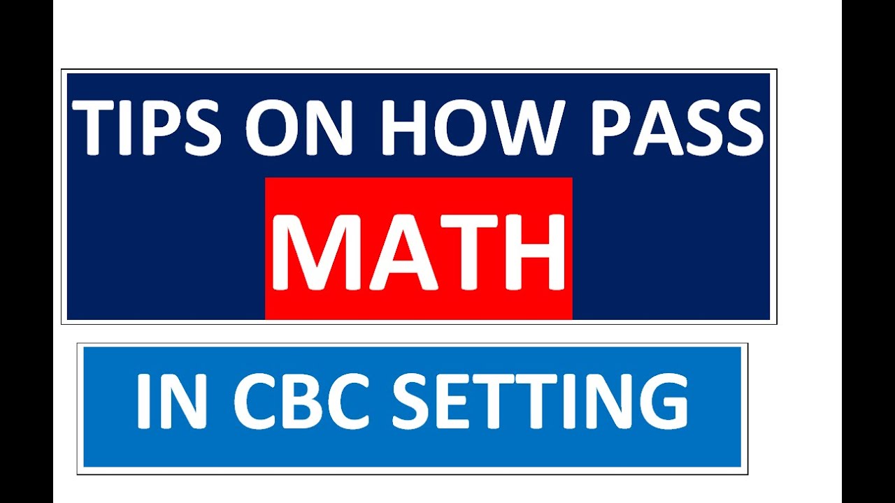 PART.1 HOW TO PASS MATH IN CBC| ELEMENT OF CONSTRUCT-1 EXPLAINED (ITEM ...