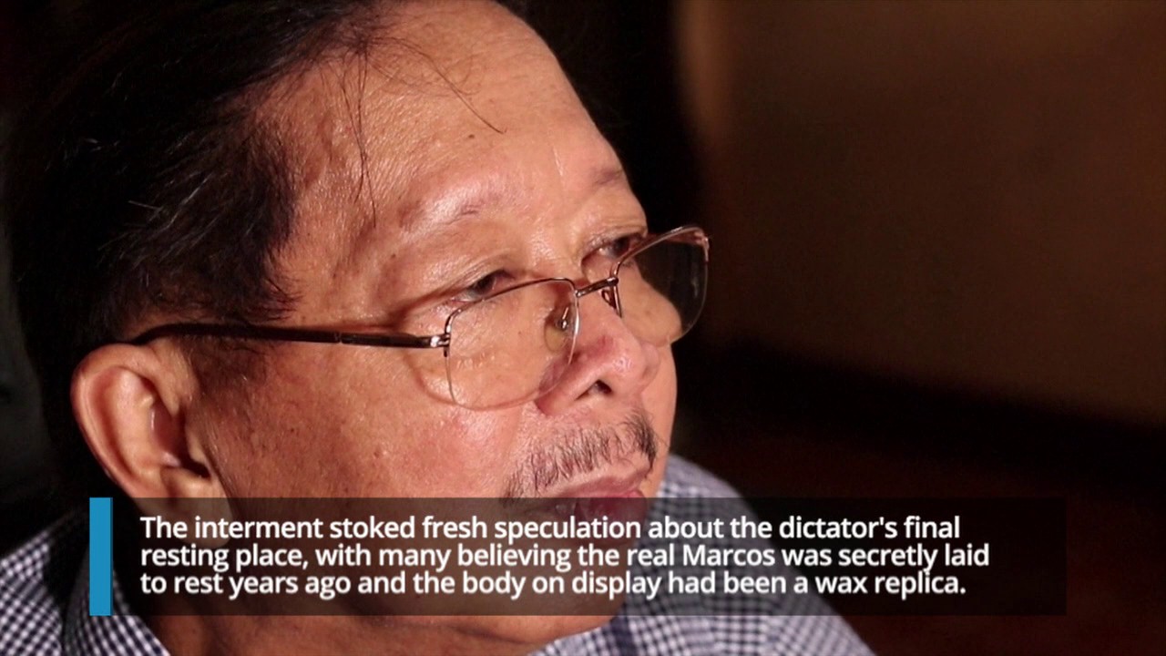'Ferdinand Marcos face made of wax, but body is real' - YouTube