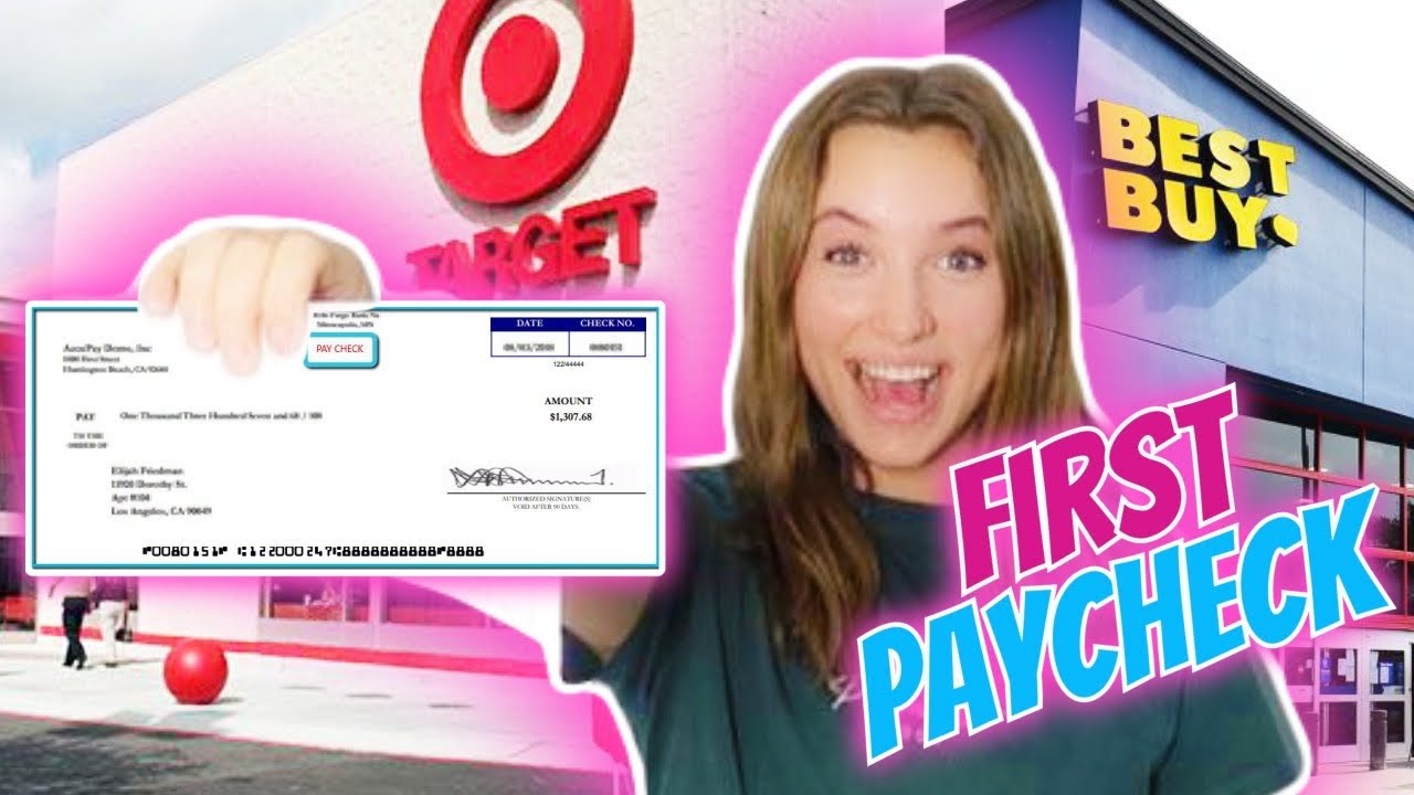Evie SPENDS her First PAYCHECK! Its R Life - YouTube