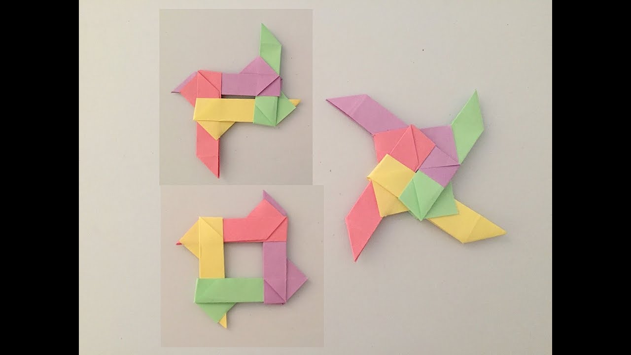 折纸 变形飞镖 origami Deformed darts พับกระดาษ ลูกดอก 종이 접기、折り紙、 оригами ...