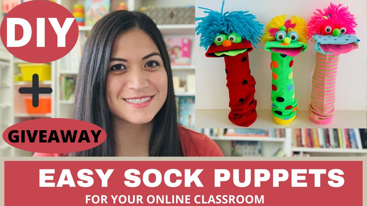 Props for your Online Teaching Classroom! How to Make Sock Puppets ...