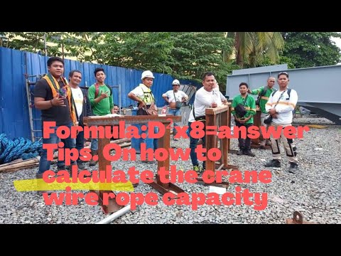 CRANE WIRE ROPE CAPACITY COMPUTATION ( SWL)( ANG DALI LANG) - YouTube